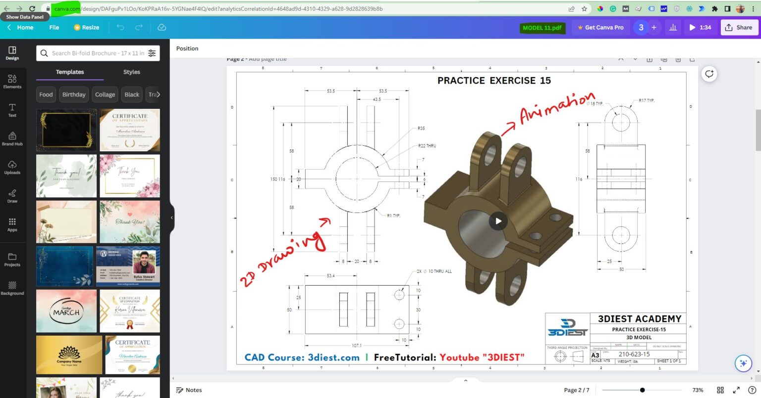 How to Create Interactive Drawings Using Canva and Fusion 360? - CAD ...